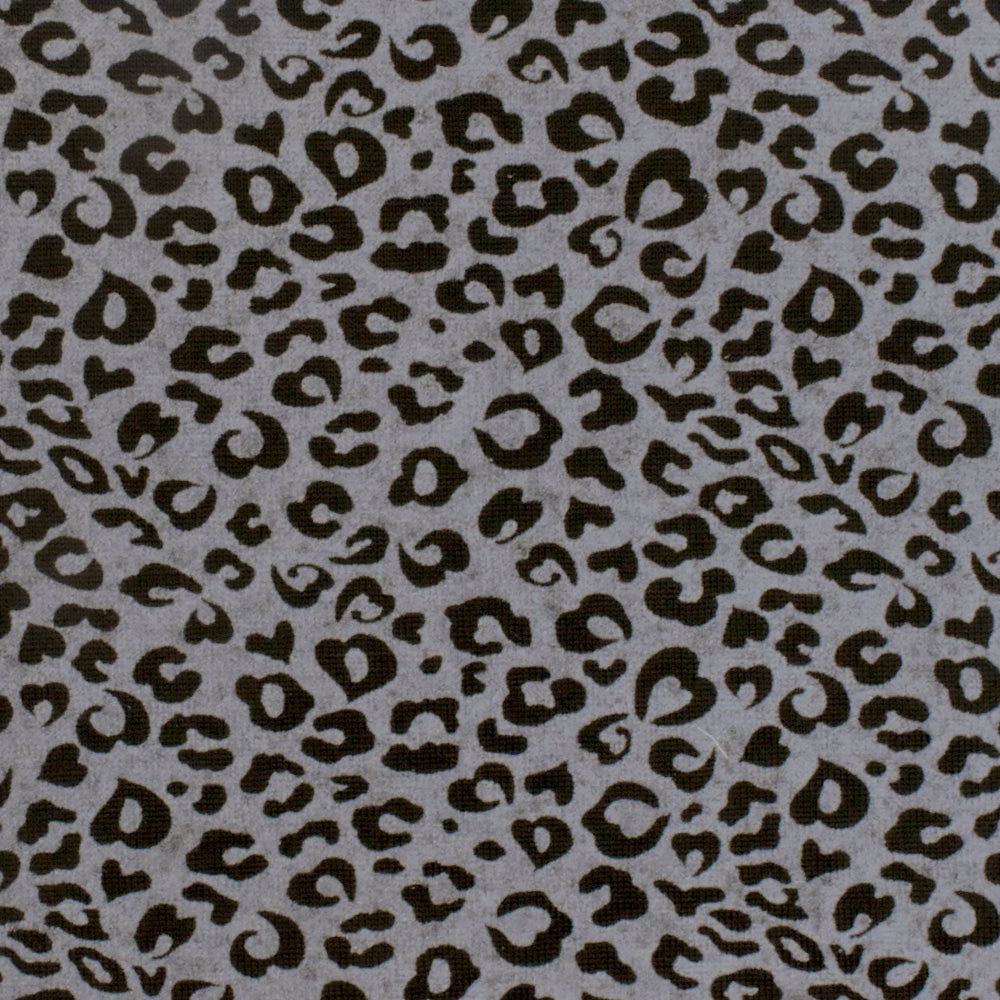 Gray-Black Leopard Velvet Flocked Stretch Jersey Knit Fabric – Girl Charlee